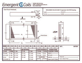 Blank DX Dual Circuit Interlaced Drawing | Fins and Tubes: Coil Blog