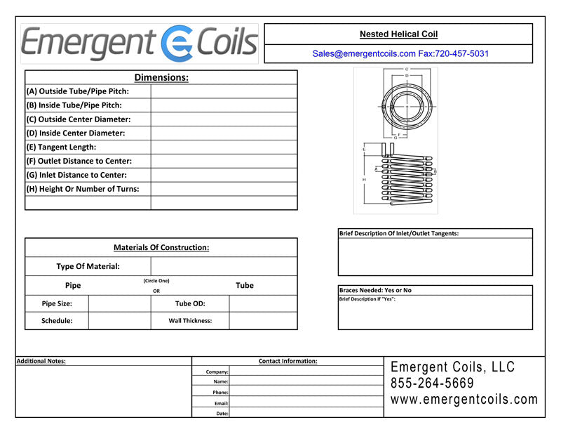 Nested Helical Drawing | Fins and Tubes: Coil Blog