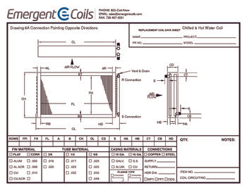 Blank Connections Pointing Opposite Directions Drawing | Fins and Tubes ...