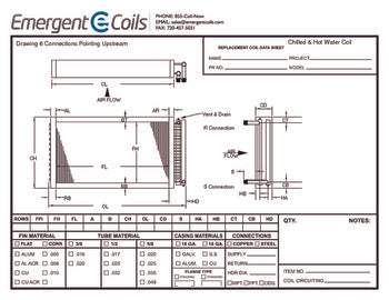 Blank Connections Pointing Upstream Drawing | Fins and Tubes: Coil Blog